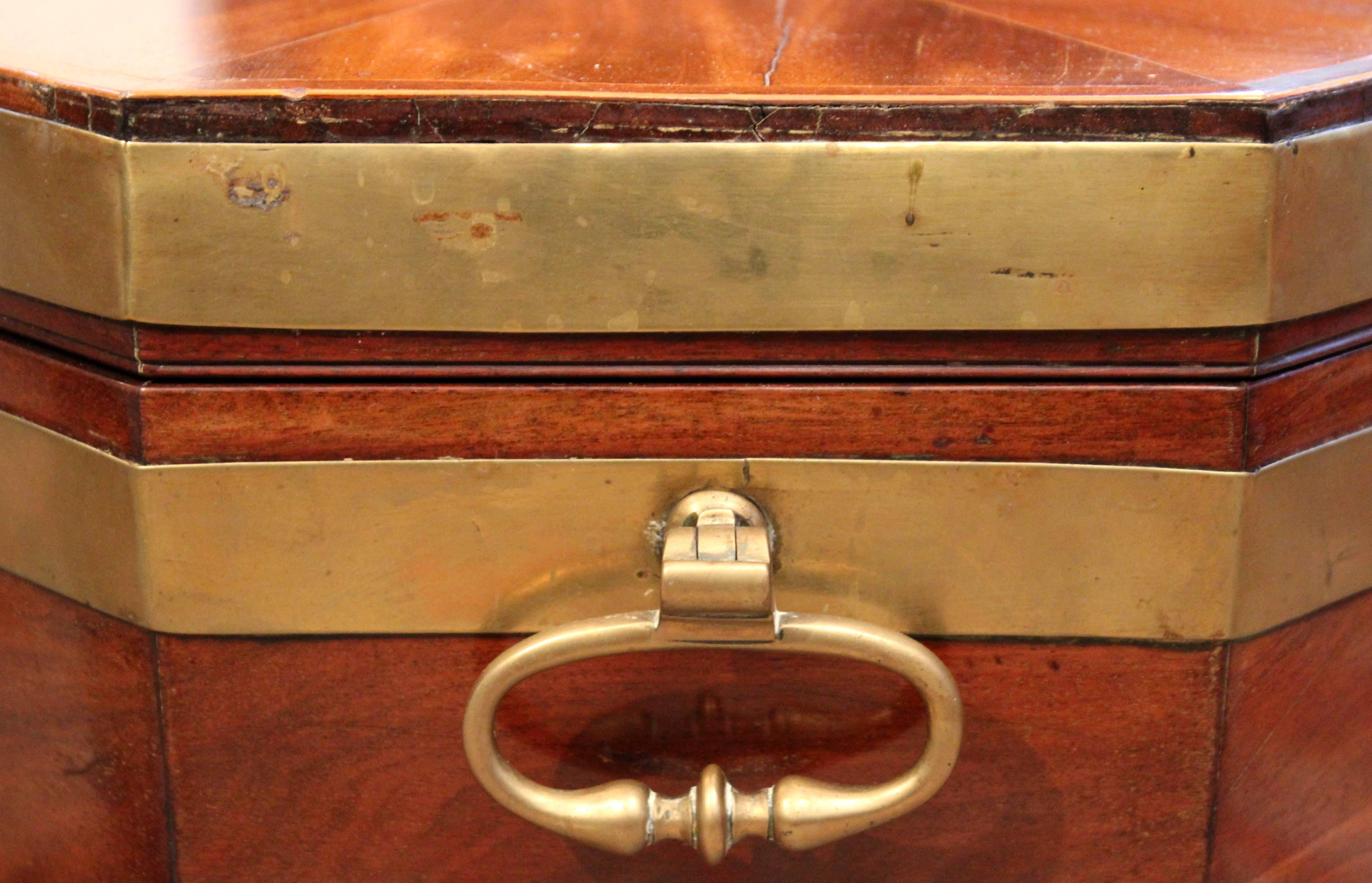 Antique 18th Century George III Inlaid Satinwood Wine Cooler Cellarette ...