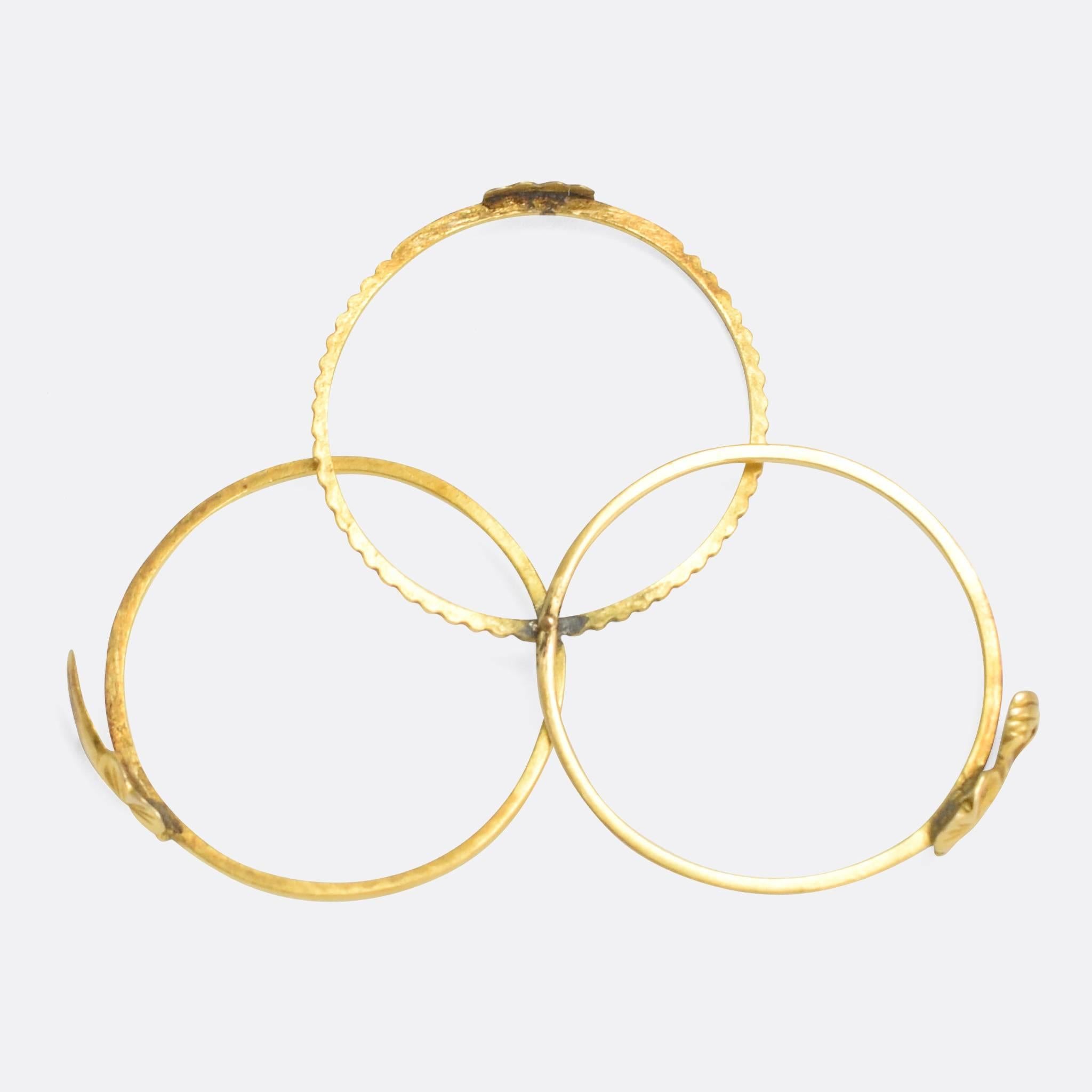 Antique 18th Century Georgian Gimmel Fede Gold Ring at 1stDibs | fede ...