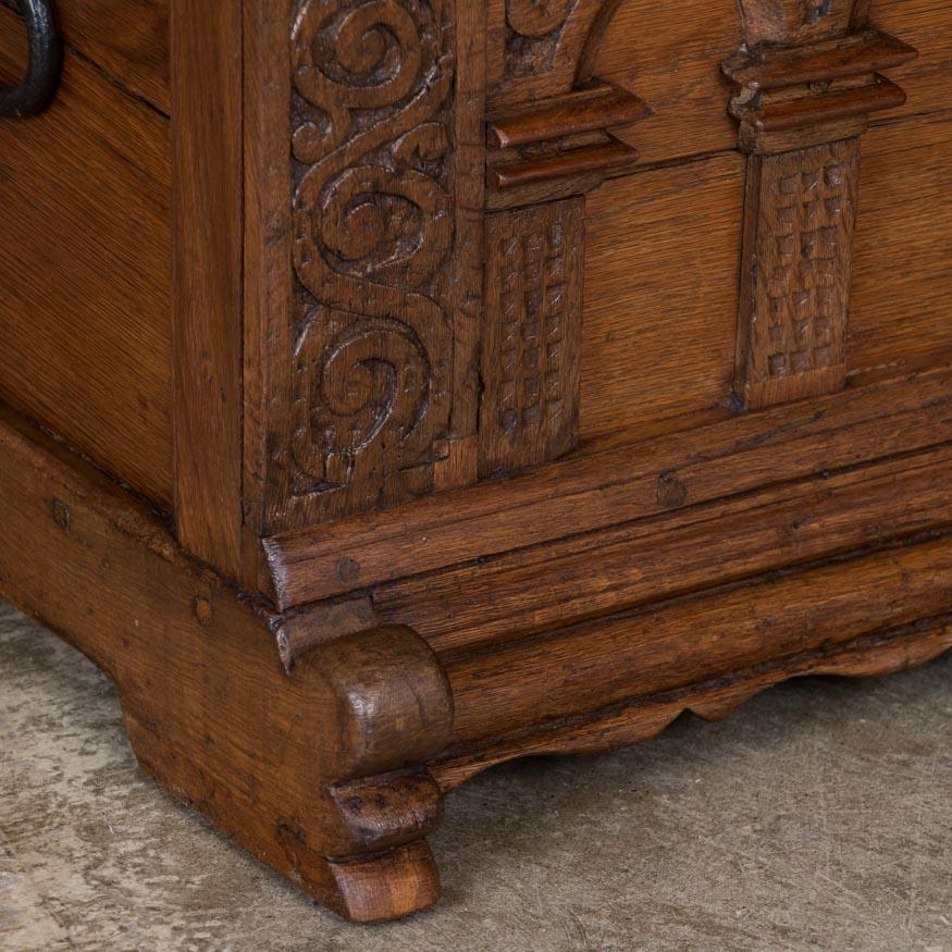 Antique 18th Century Hand Carved German Trunk at 1stDibs
