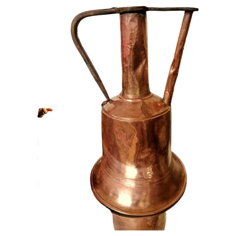 Antique Middle Eastern Arabic Hammered Copper and Brass Ewer For Sale ...