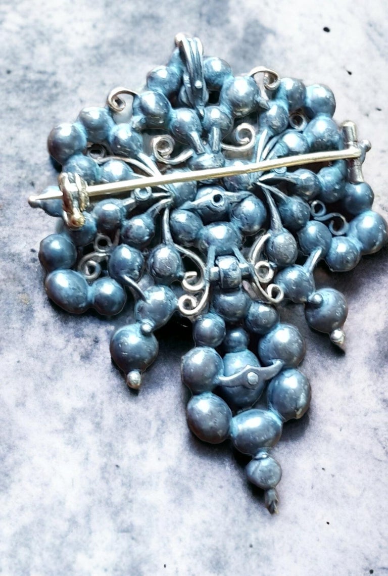 Antique 18th Century Iberian Emerald Cabochon and Rose-Cut Diamond ...