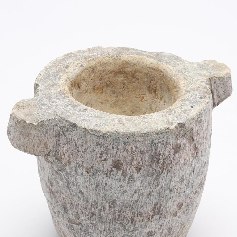Antique 18th Century Italian Limestone Mortar, Primitive Wabi Sabi ...