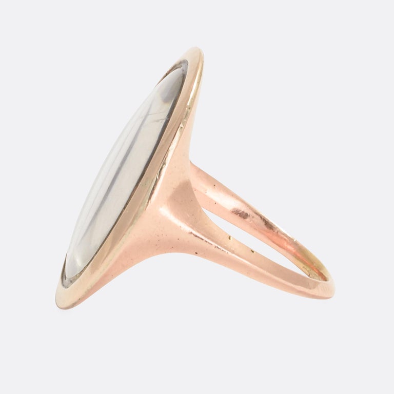 Antique 18th Century "Lady with Bonnet" Portrait Miniature Ring at ...