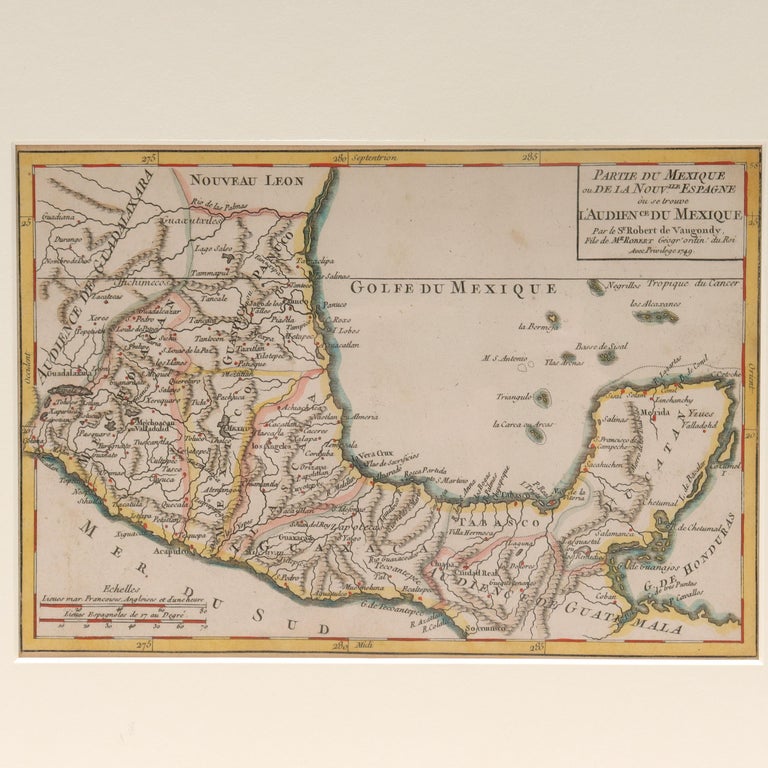 Antique 18th Century Map of Mexico and Central America by Robert ...