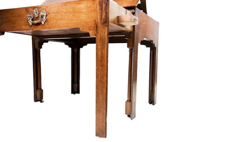 Antique 18th Century Oak Architects Drawing Table For Sale at 1stDibs