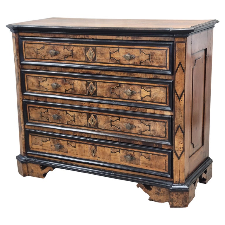 Antique 18th Century 'Piedmont' Italian Olive and Walnut Inlaid Chest ...