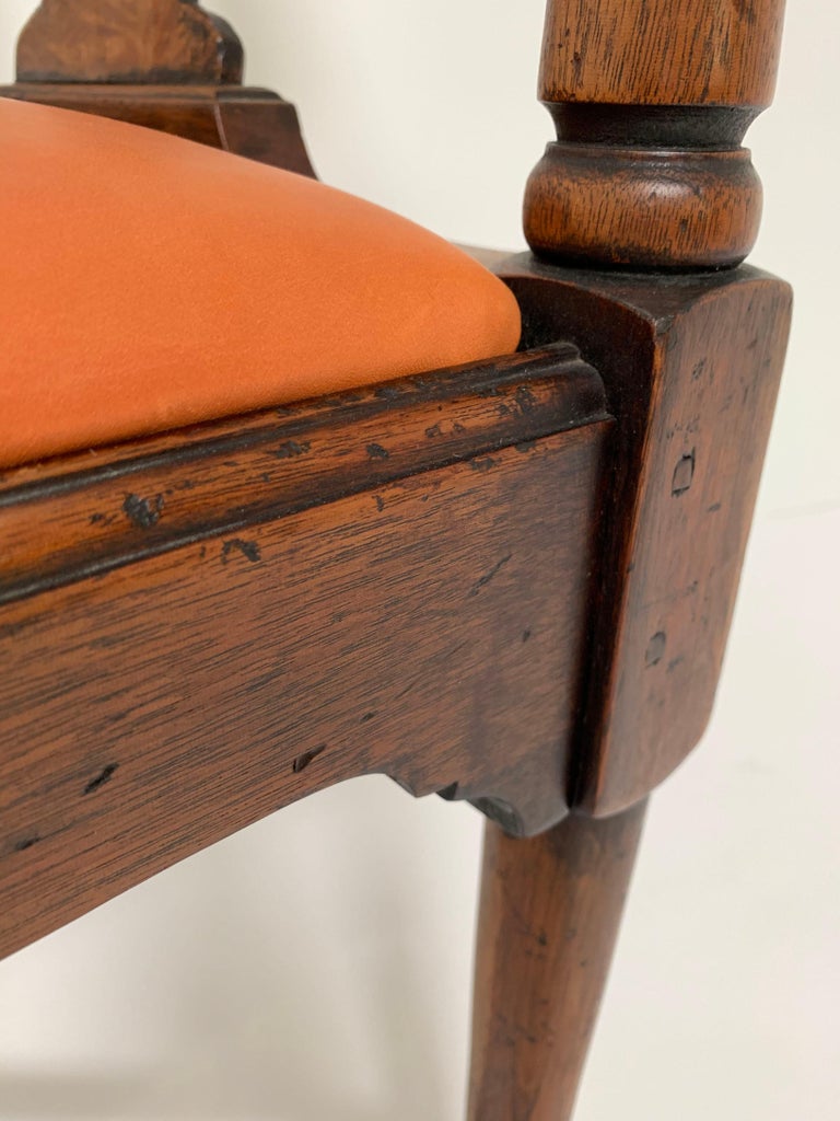 Antique 18th Century Queen Anne High-Back Corner Chair at 1stDibs ...