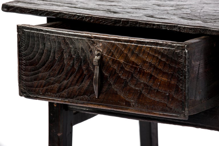 Antique 18th Century Spanish Provincial Chestnut Side Table or Tavern ...