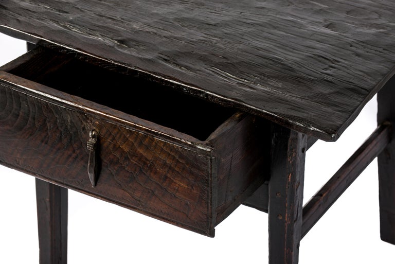 Antique 18th Century Spanish Provincial Chestnut Side Table or Tavern ...