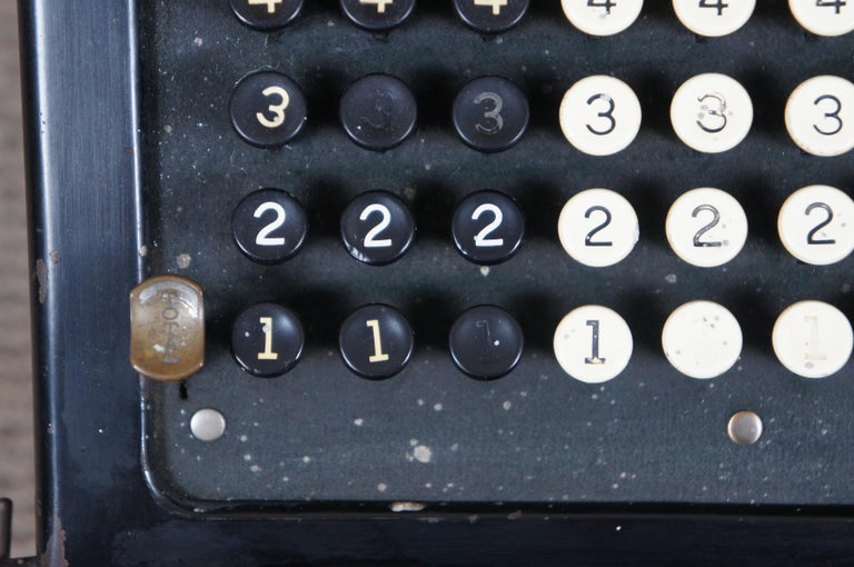 Antique 1910 Burroughs Class 1 No 9 Adding Bookkeeping Typewriter ...