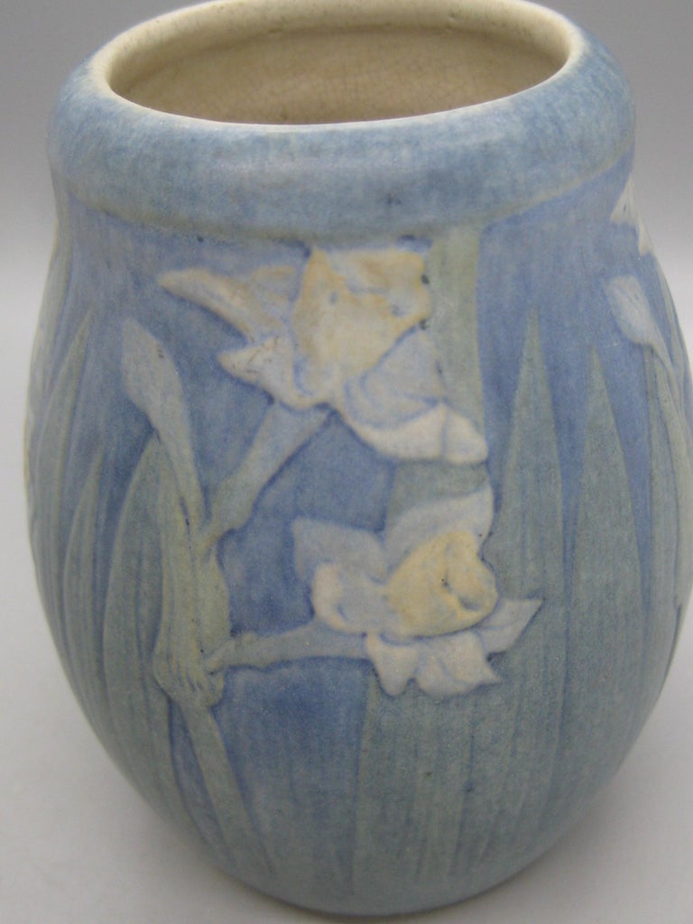 Antique 1914 Arts and Crafts Newcomb College Art Pottery Daffodils Vase ...
