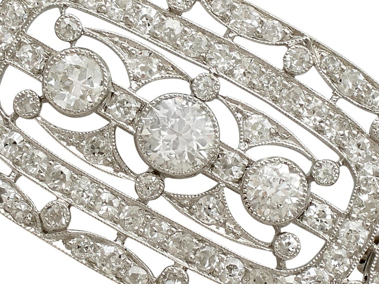 Antique 1920s 1.83 Carat Diamond and Platinum Brooch by Garrard For ...