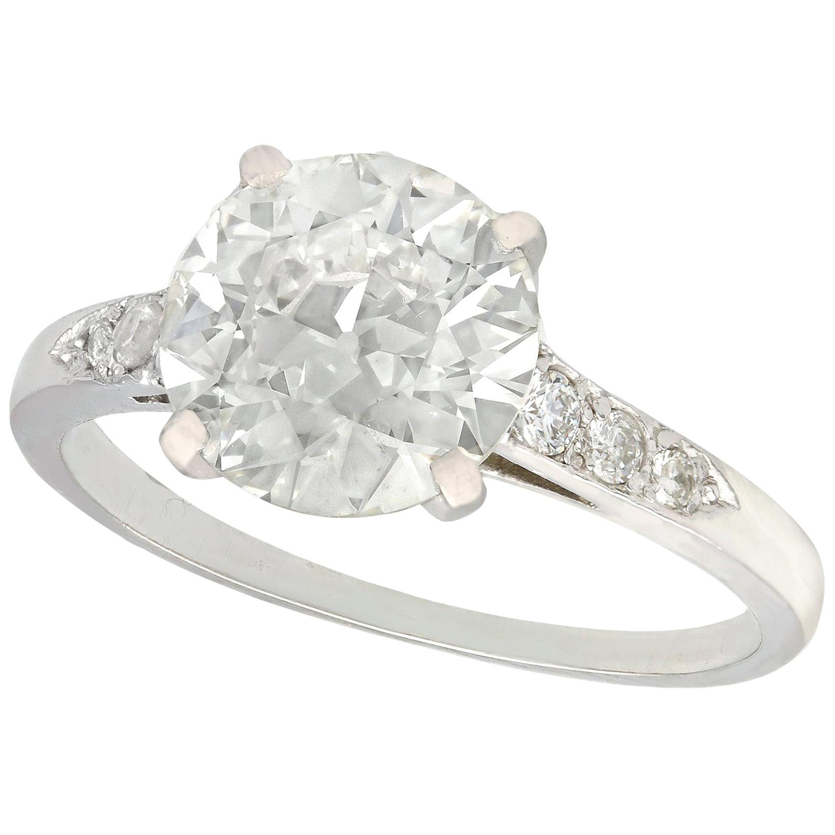 Art Deco 1.10 Carat Diamond Solitaire Engagement Ring, circa 1920s For ...