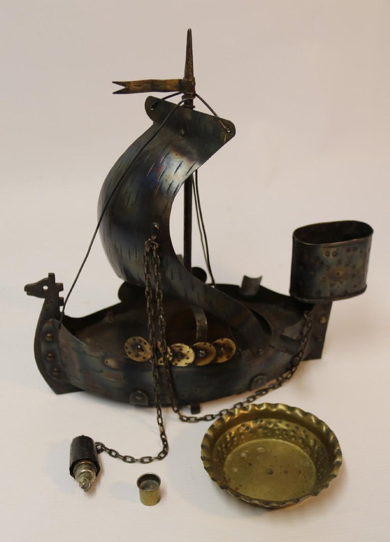 Antique 1920s Arts and Crafts Smoking Compendium in the Form of a ...