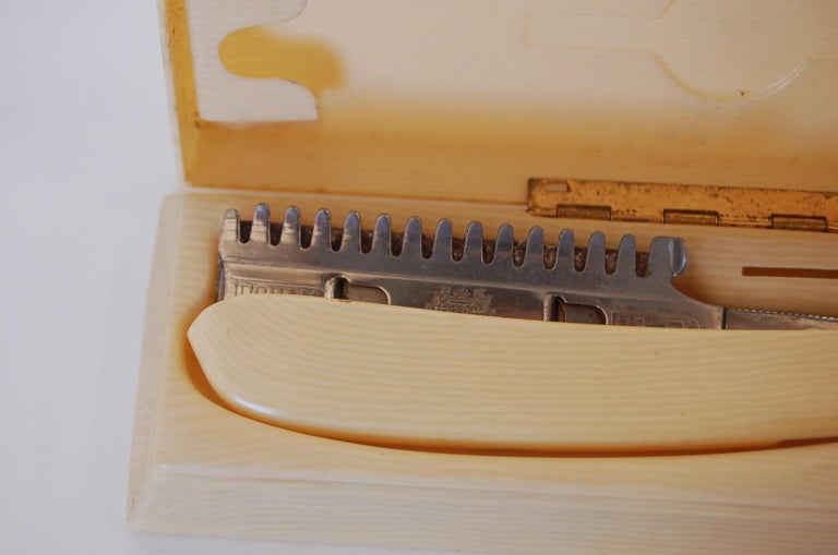 Antique 1920s Durham Duplex Straight Razor French Ivory Celluloid For ...