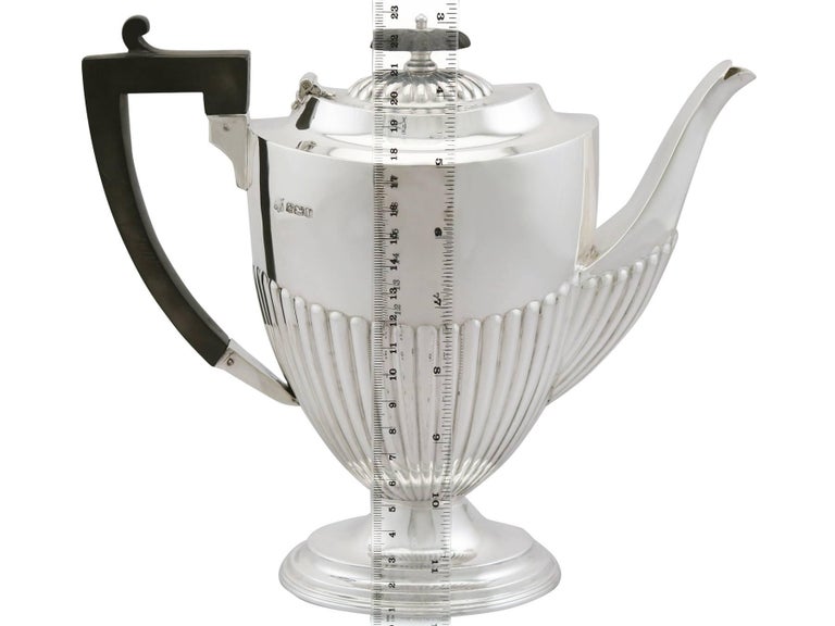 Antique 1920s Queen Anne Style Sterling Silver Coffee Pot at 1stDibs