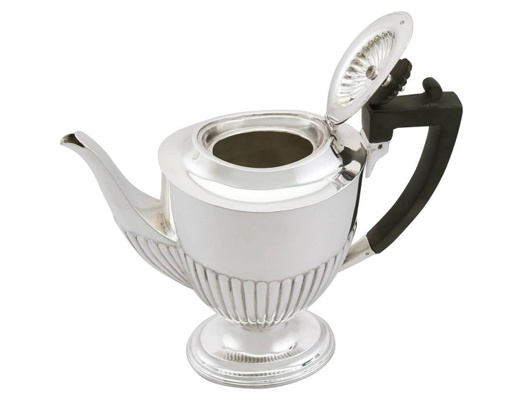 Antique 1920s Queen Anne Style Sterling Silver Coffee Pot at 1stDibs