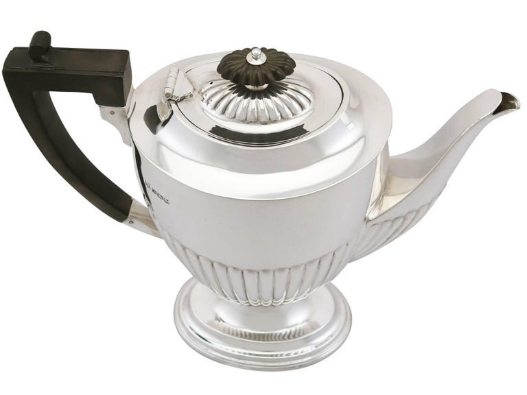 Antique 1920s Queen Anne Style Sterling Silver Coffee Pot at 1stDibs