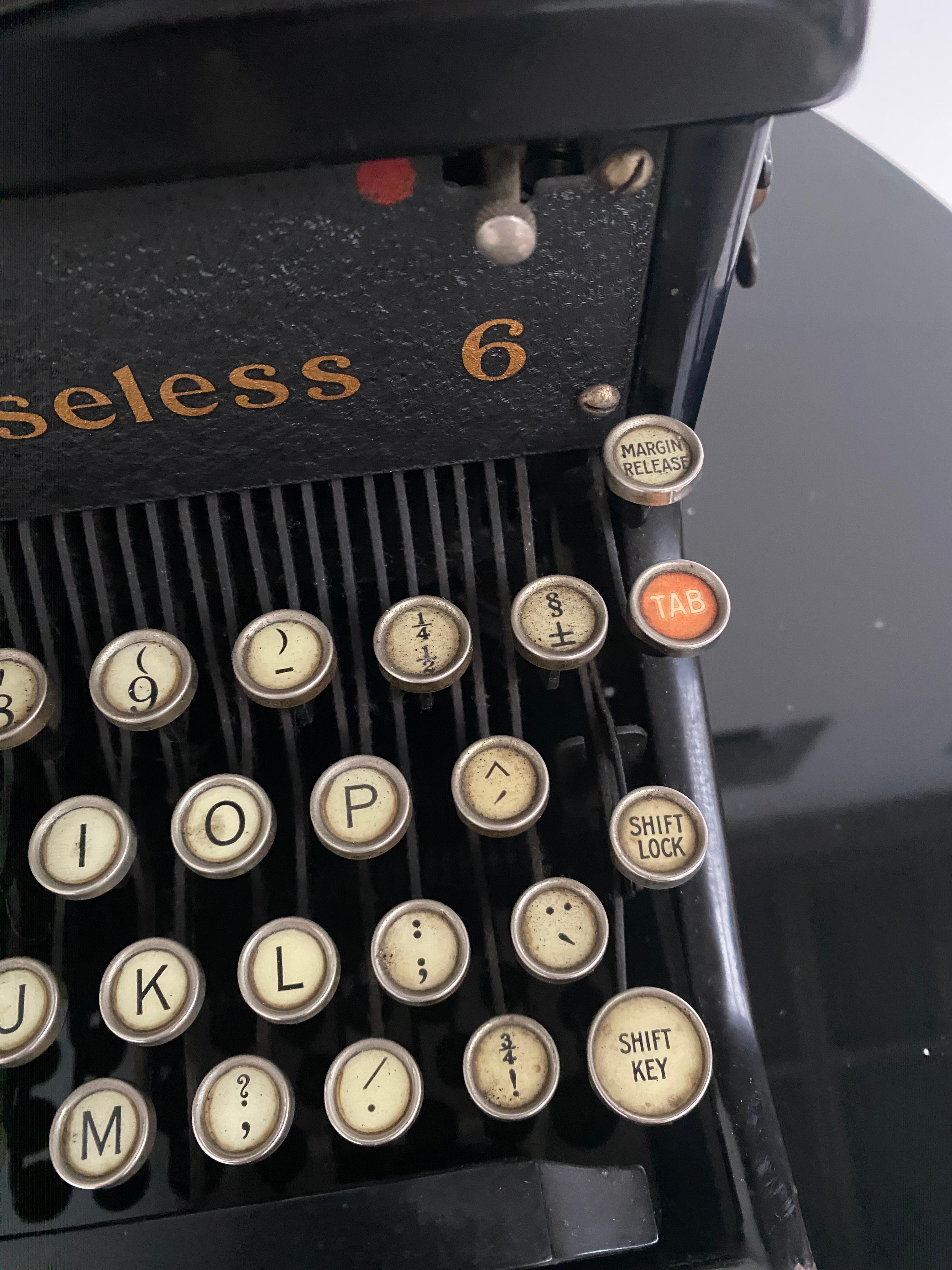 Antique 1924 Remington Noiseless Standard 6 Typewriter For Sale at ...