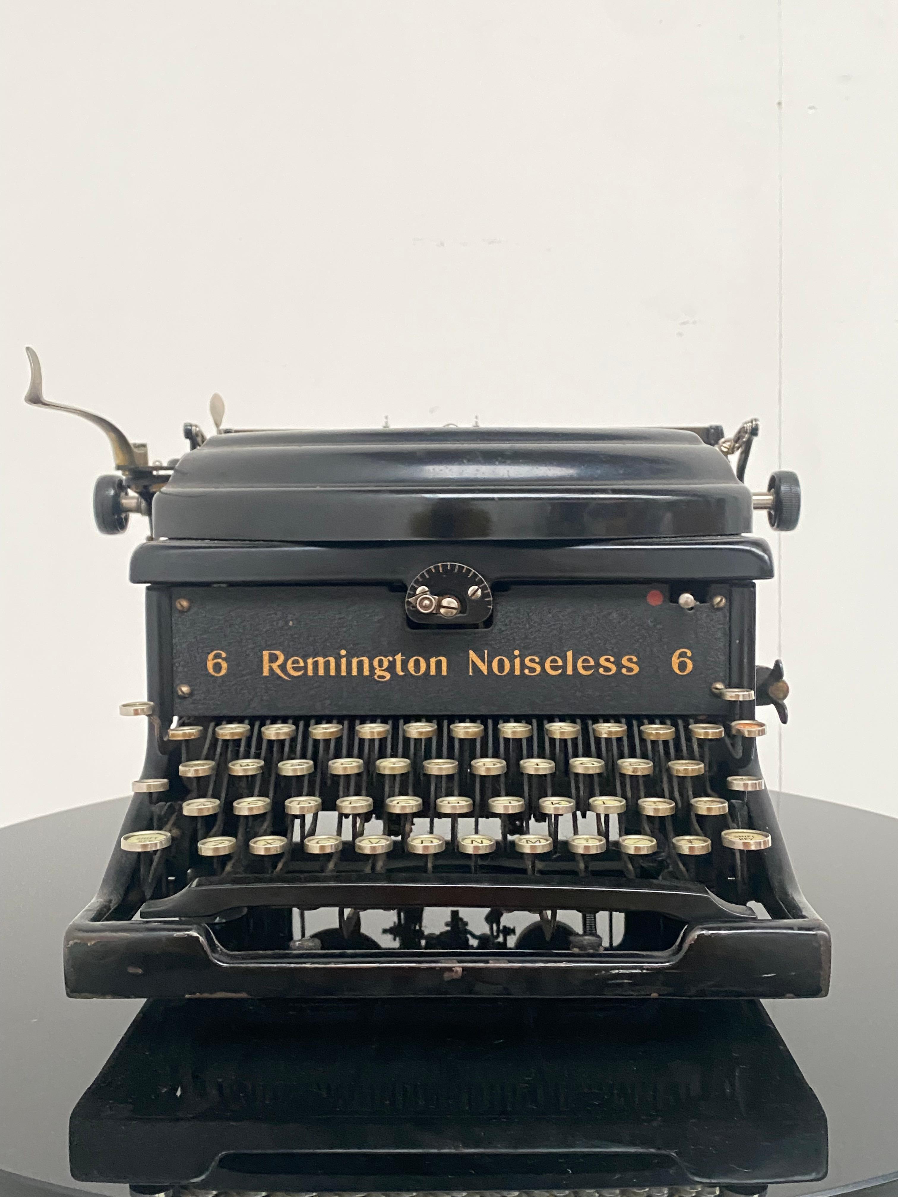 Antique 1924 Remington Noiseless Standard 6 Typewriter For Sale at ...
