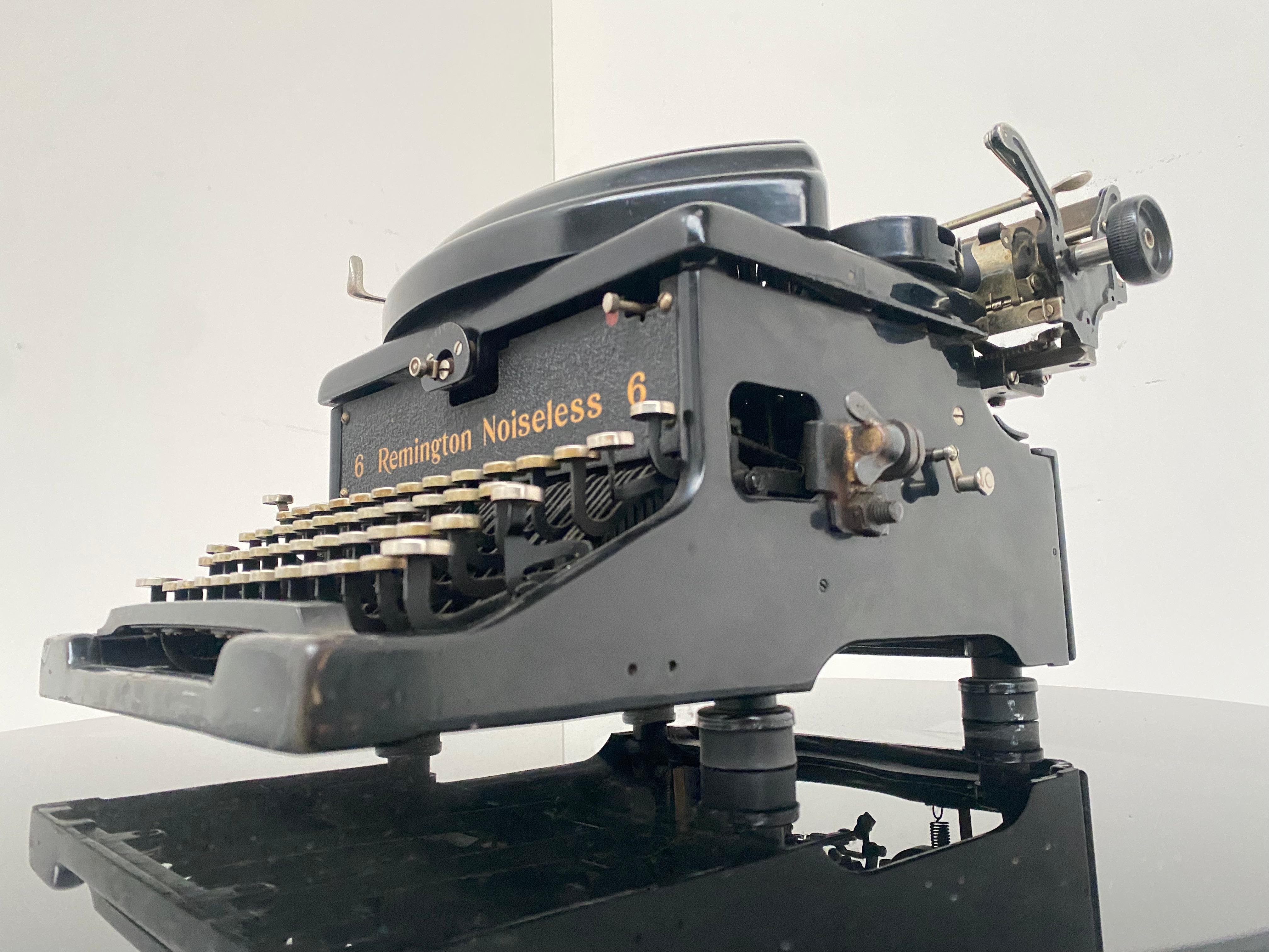 Antique 1924 Remington Noiseless Standard 6 Typewriter For Sale at ...