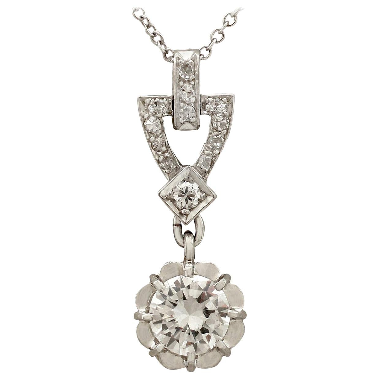 1930s Diamond Platinum Necklace For Sale at 1stDibs | 1930 necklace, 1930s necklaces