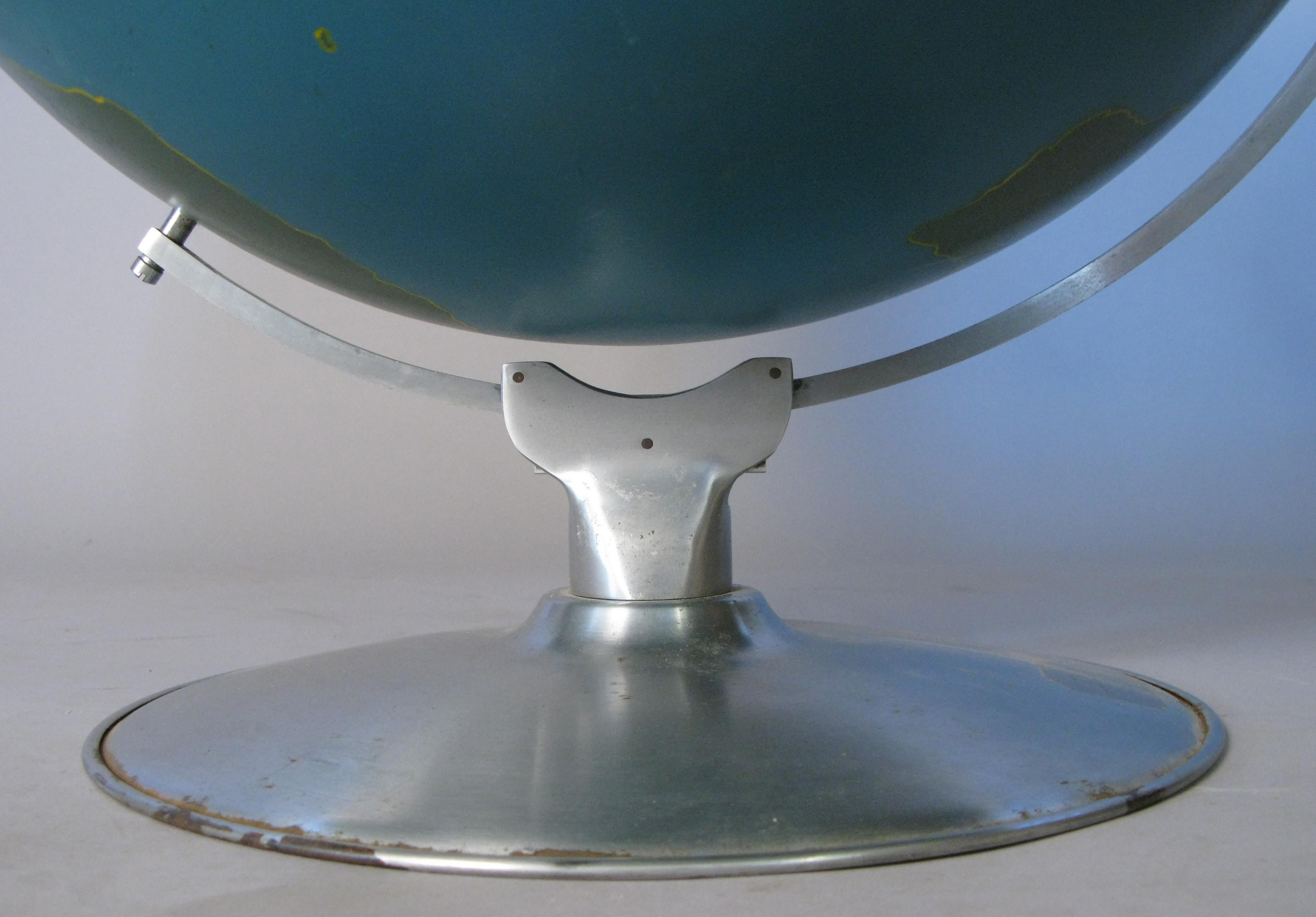 Antique 1940s Aviator Globe by Nystrom at 1stDibs