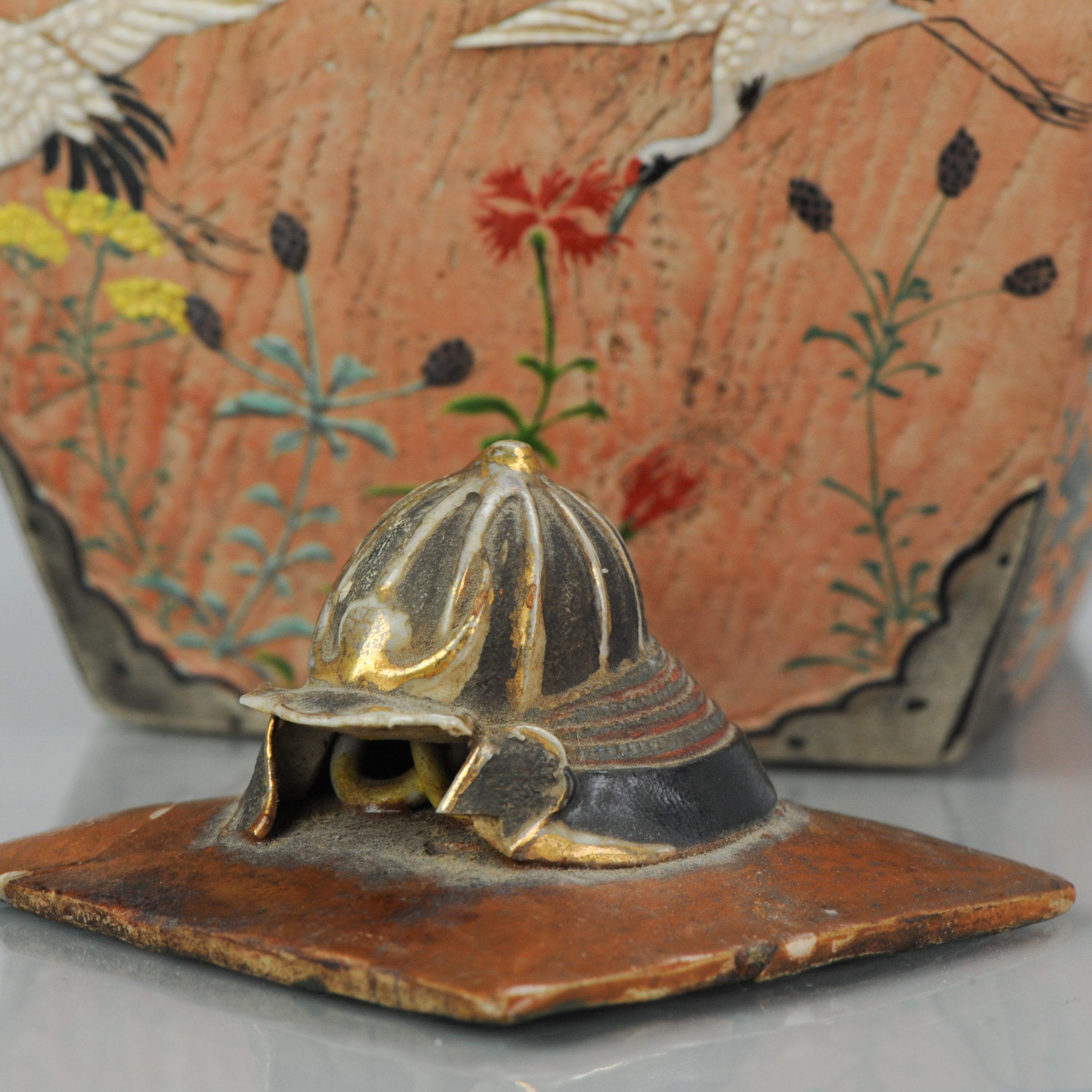 Antique 19th Century Japanese Banko Samurai Teapot Japanese Yixing Clay ...