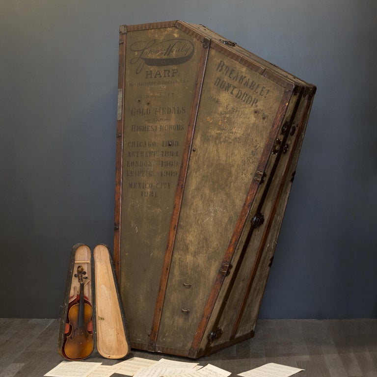 Antique 19th Century Lyon and Healy Harp Case, circa 1890 For Sale at ...