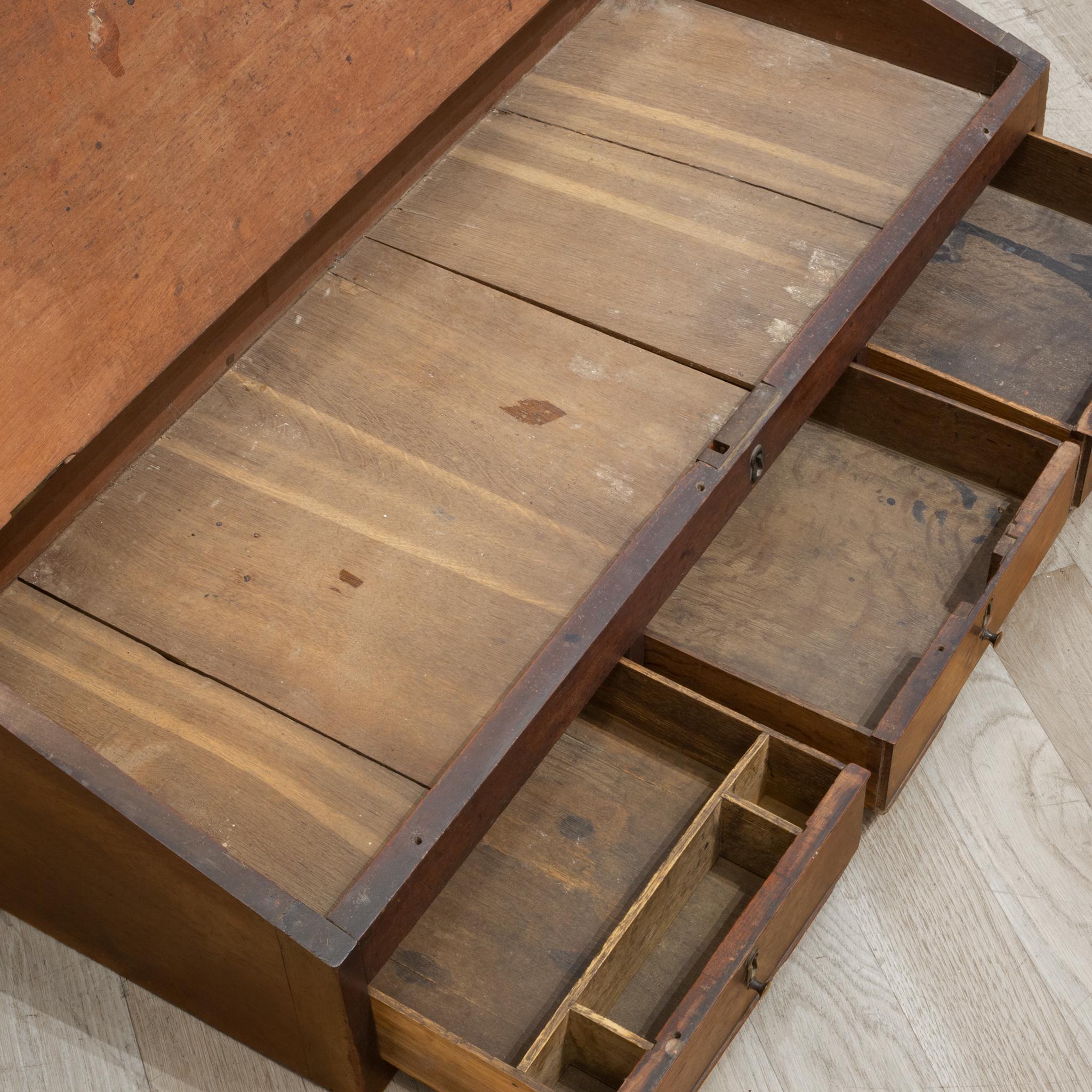 Antique 19th C. Mahogany Shop Keeper's Desk c.1800s For Sale at 1stDibs