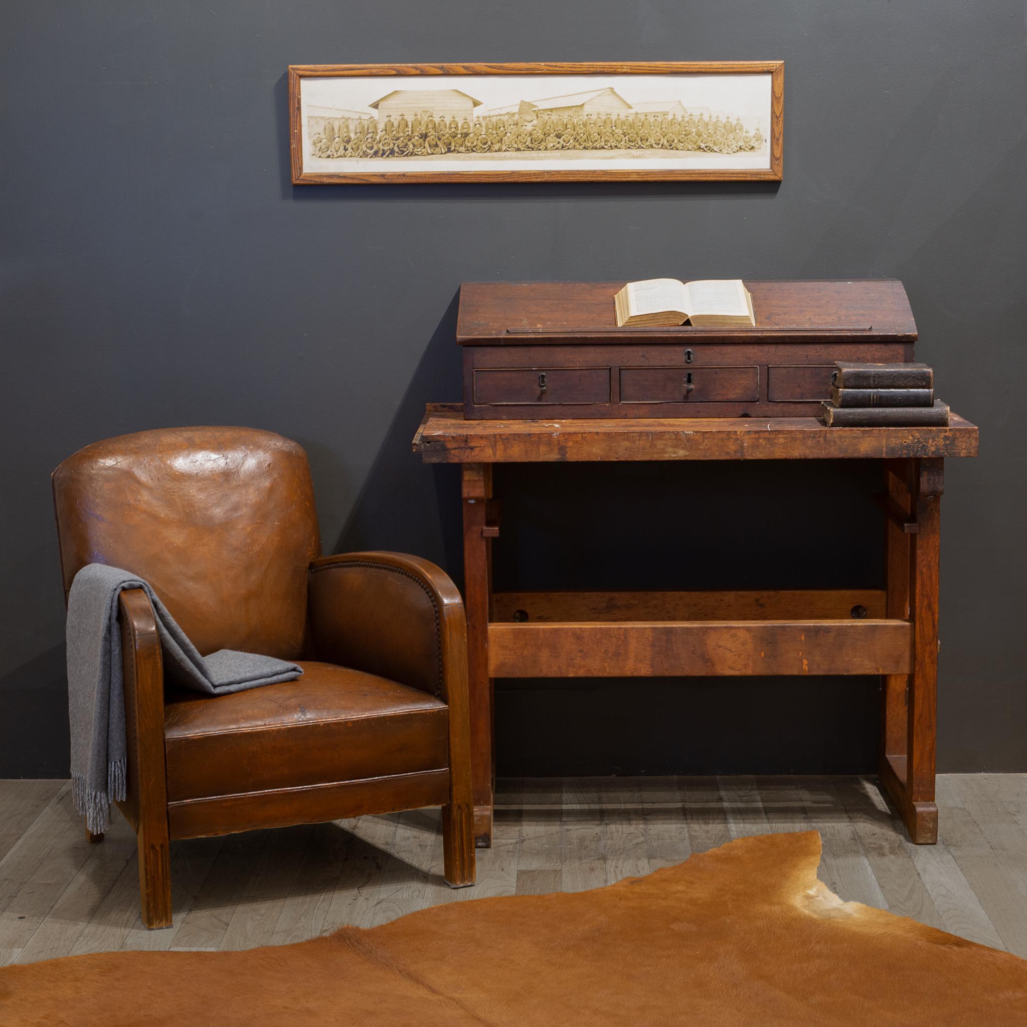 Antique 19th C. Mahogany Shop Keeper's Desk c.1800s For Sale at 1stDibs