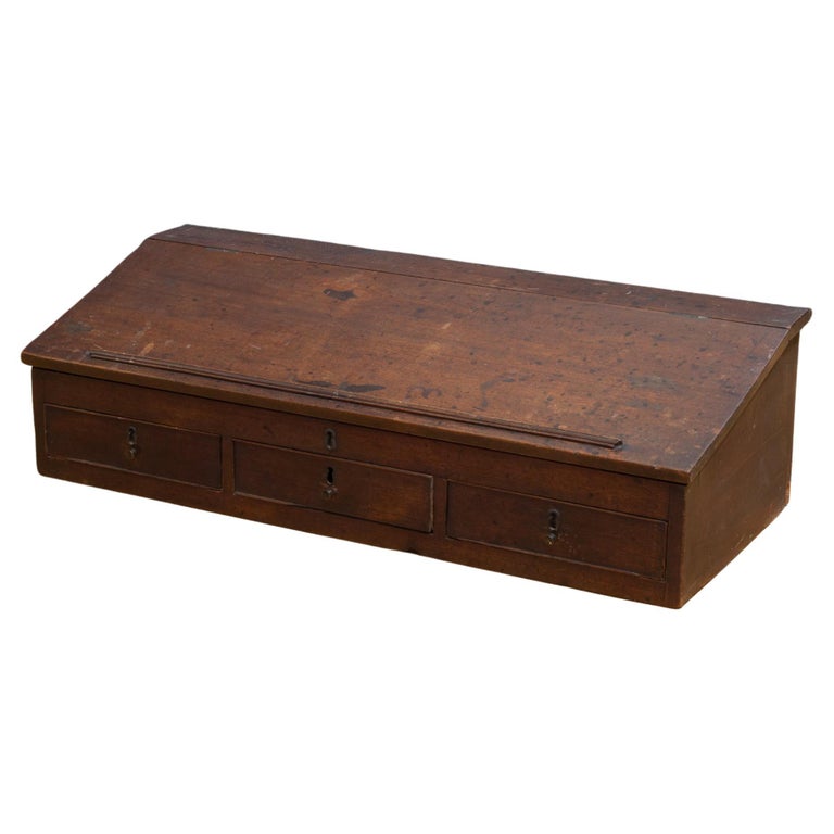 Antique 19th C. Mahogany Shop Keeper's Desk c.1800s For Sale at 1stDibs