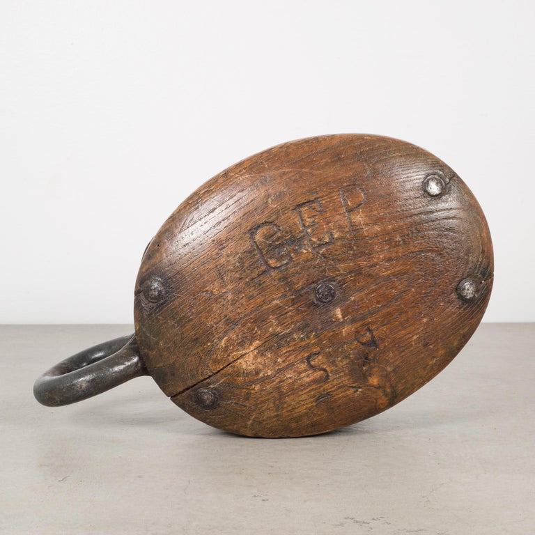 Antique 19th Century Wooden Block and Tackle, circa 1800s at 1stDibs ...