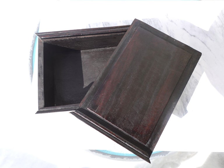 Antique 19th Century a Chinese Zitan Box For Sale at 1stDibs
