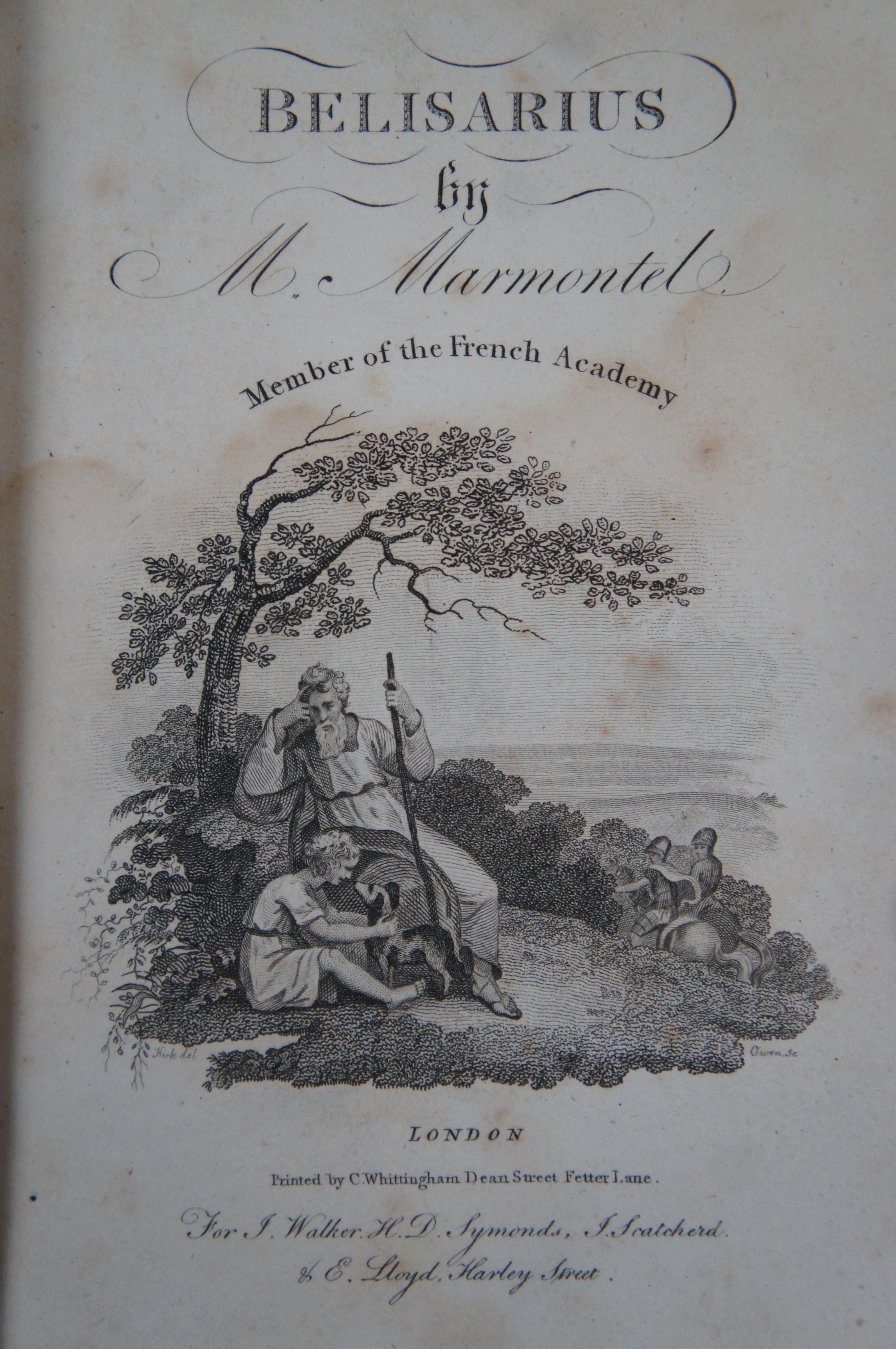 Antique 19th Century Belisarius M. Marmontel Whittingham Leather Bound ...