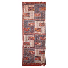 Late 19th Century Antique Caucasian Scatter Wool Rug For Sale at 1stdibs