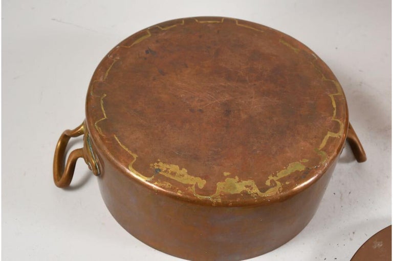Antique 19th Century Copper Skillet and Hanging Pan, Private Collection ...