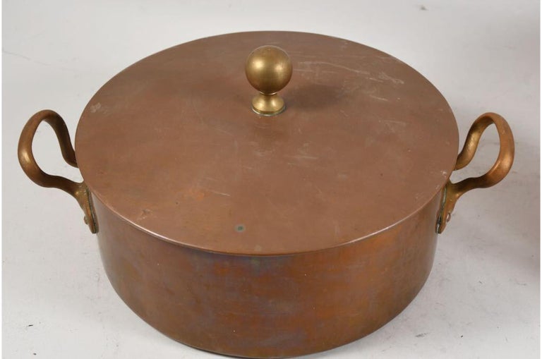 Antique 19th Century Copper Skillet and Hanging Pan, Private Collection ...