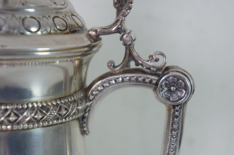 Antique 19th Century Dutch 800 Silver Baroque Figural Tankard Stein ...