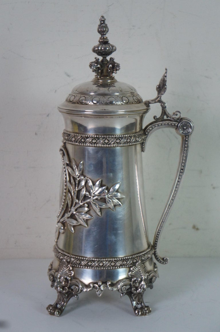 Antique 19th Century Dutch 800 Silver Baroque Figural Tankard Stein ...