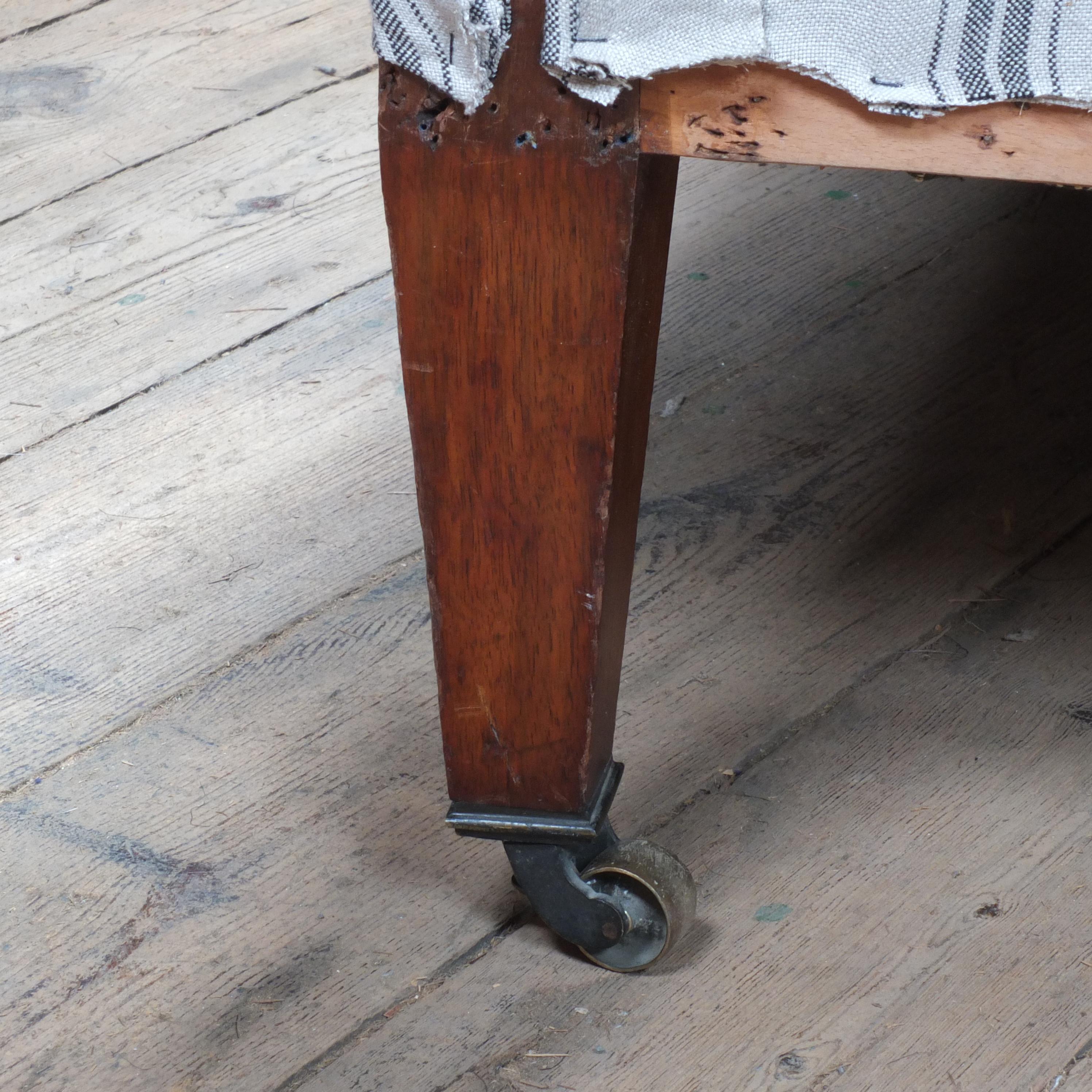 Antique 19th Century English Country House Chaise Lounge C1890 at 1stDibs