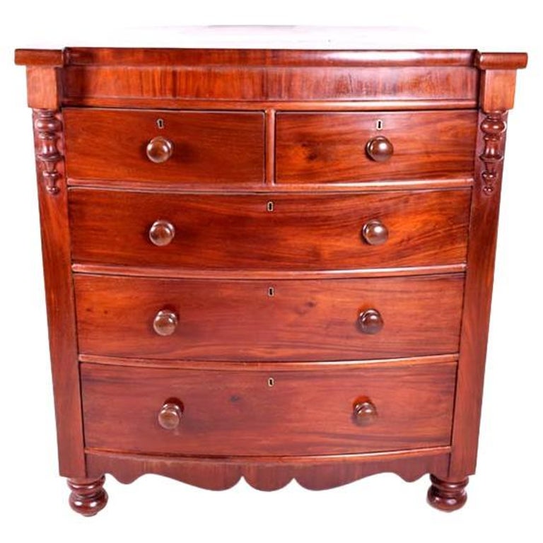 Antique 19th Century English Mahogany Commode For Sale at 1stDibs