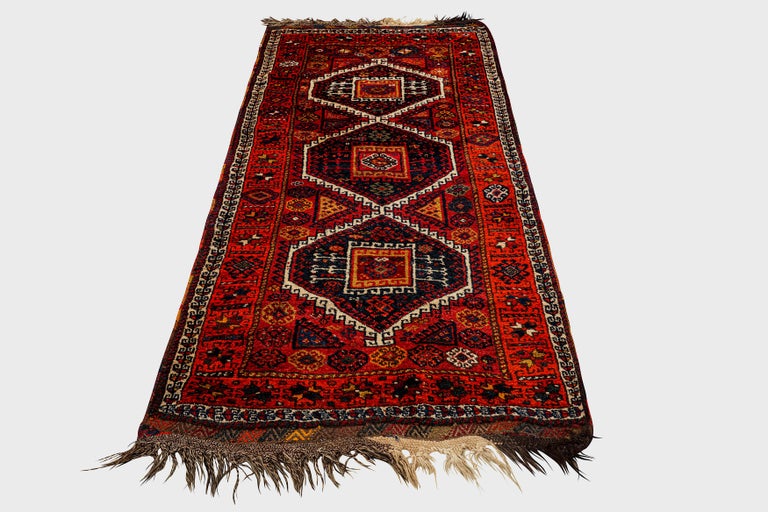 Antique 19th Century Fine Turkish Yuruk Long Runner Rug For Sale at 1stDibs