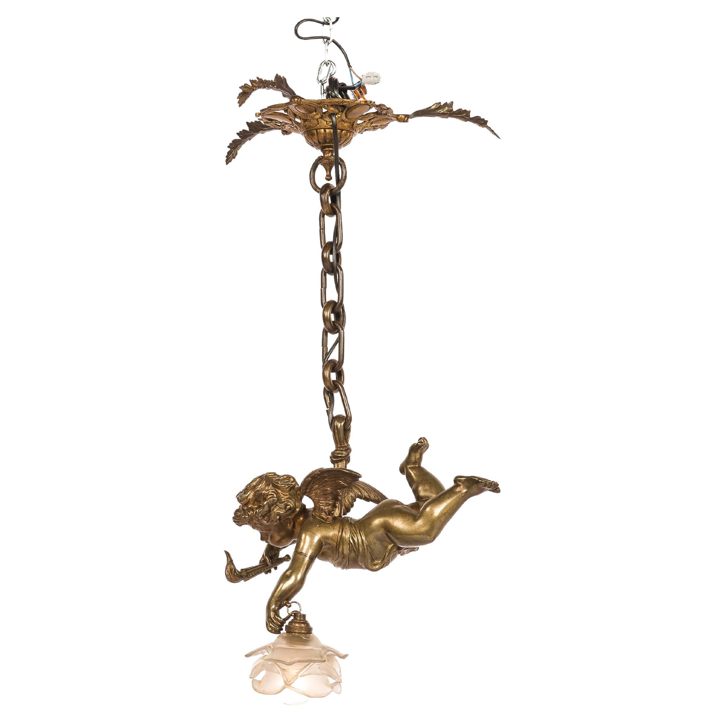 French Turn of the Century Angel Light at 1stDibs