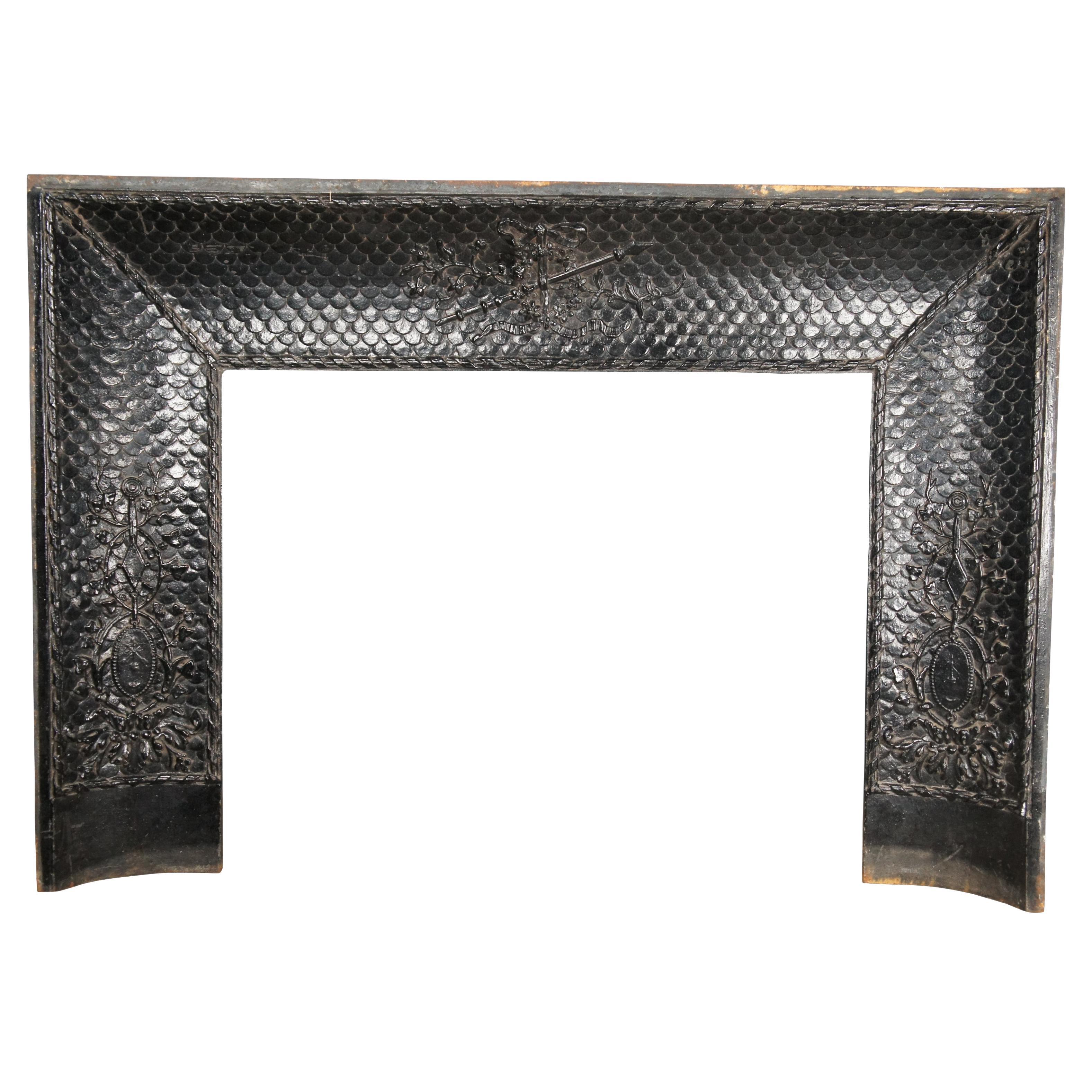 Rare Antique 1840s Cornish Cast Iron Kitchen Range Oven Fireplace Stove ...