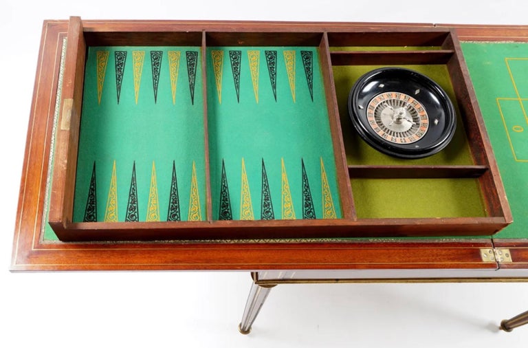 Antique 19th Century French Mahogany Games Roulette Table at 1stDibs