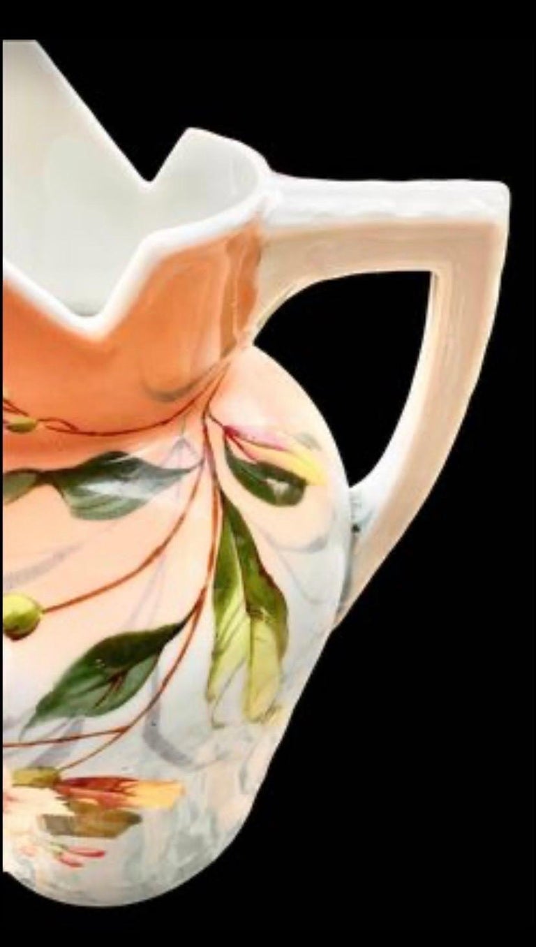 Antique 19th Century French Old Paris Porcelain Pitcher For Sale at 1stDibs