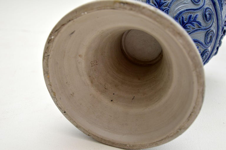 Antique 19th Century German Westerwald Stoneware Ewer For Sale at 1stDibs