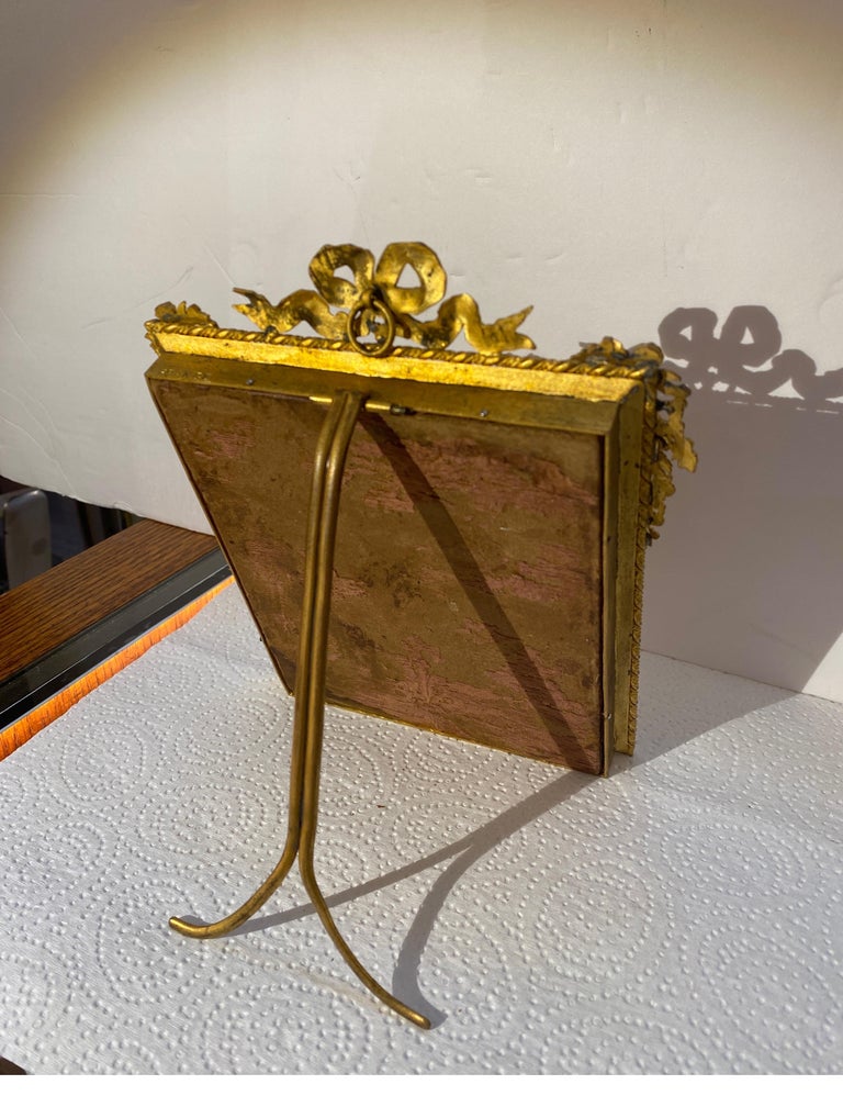 Antique French 19th Century Gilt Bronze Standing Picture Frame For Sale ...