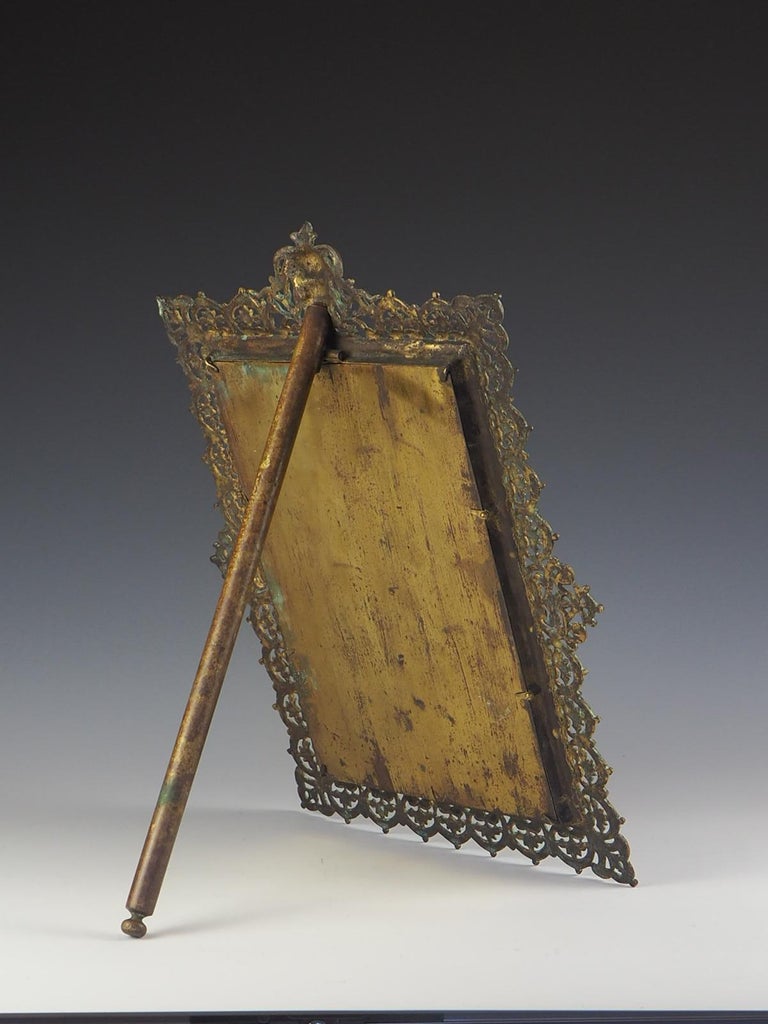 Antique 19th Century Greek God "Pan" Ornate Brass Photo Frame For Sale ...